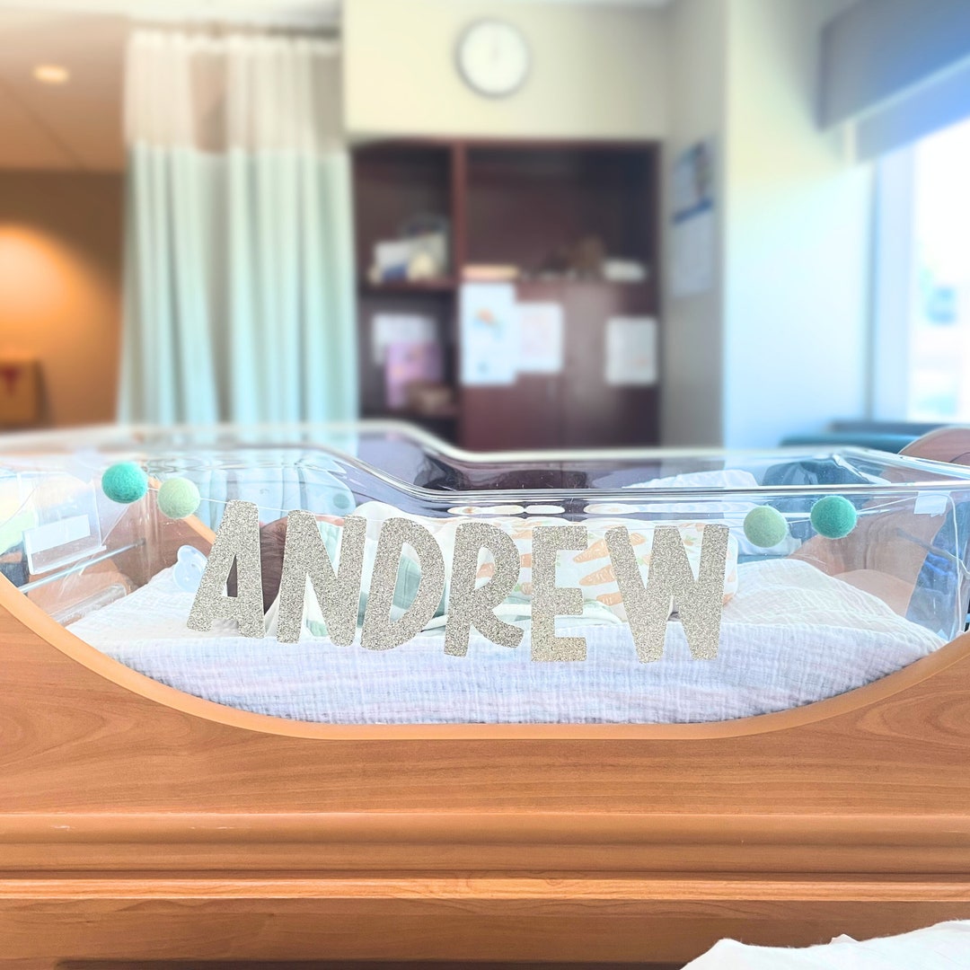 Baby Name Banner | Custom Name Hospital Banner | Hospital Bassinet ...