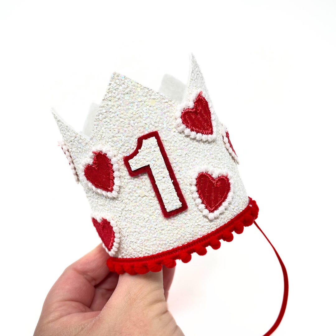 Valentine Birthday Crown | Love Crown | Valentine First Birthday ...