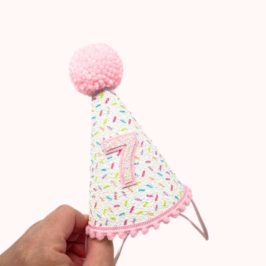 7th Birthday Girl Hat | Seventh Birthday Girl Outfit | Sprinkles Party ...