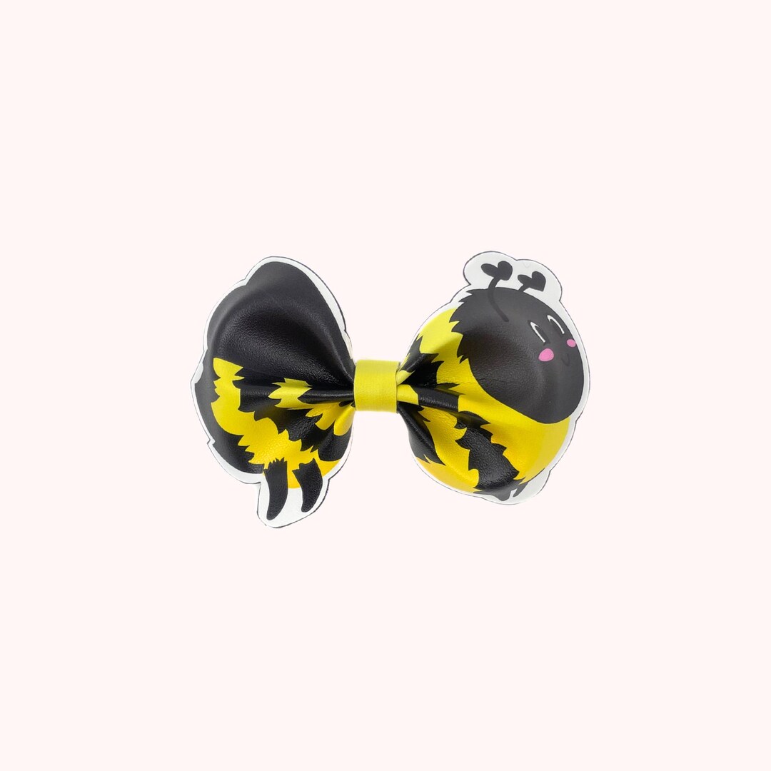 Bumblebee Hair Bow | Bumblebee Alligator Clip | Spring Hair Bow ...