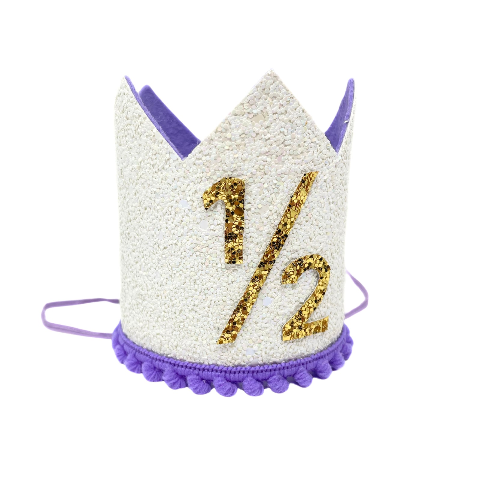 Half Birthday Party Crown | Purple Party Crown | Half Birthday Girl ...