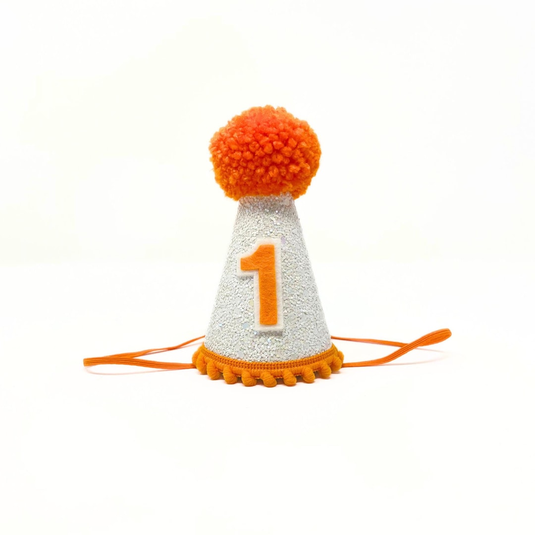 First Birthday Party Hat | Orange Party Hat | 1st Birthday Boy Outfit ...
