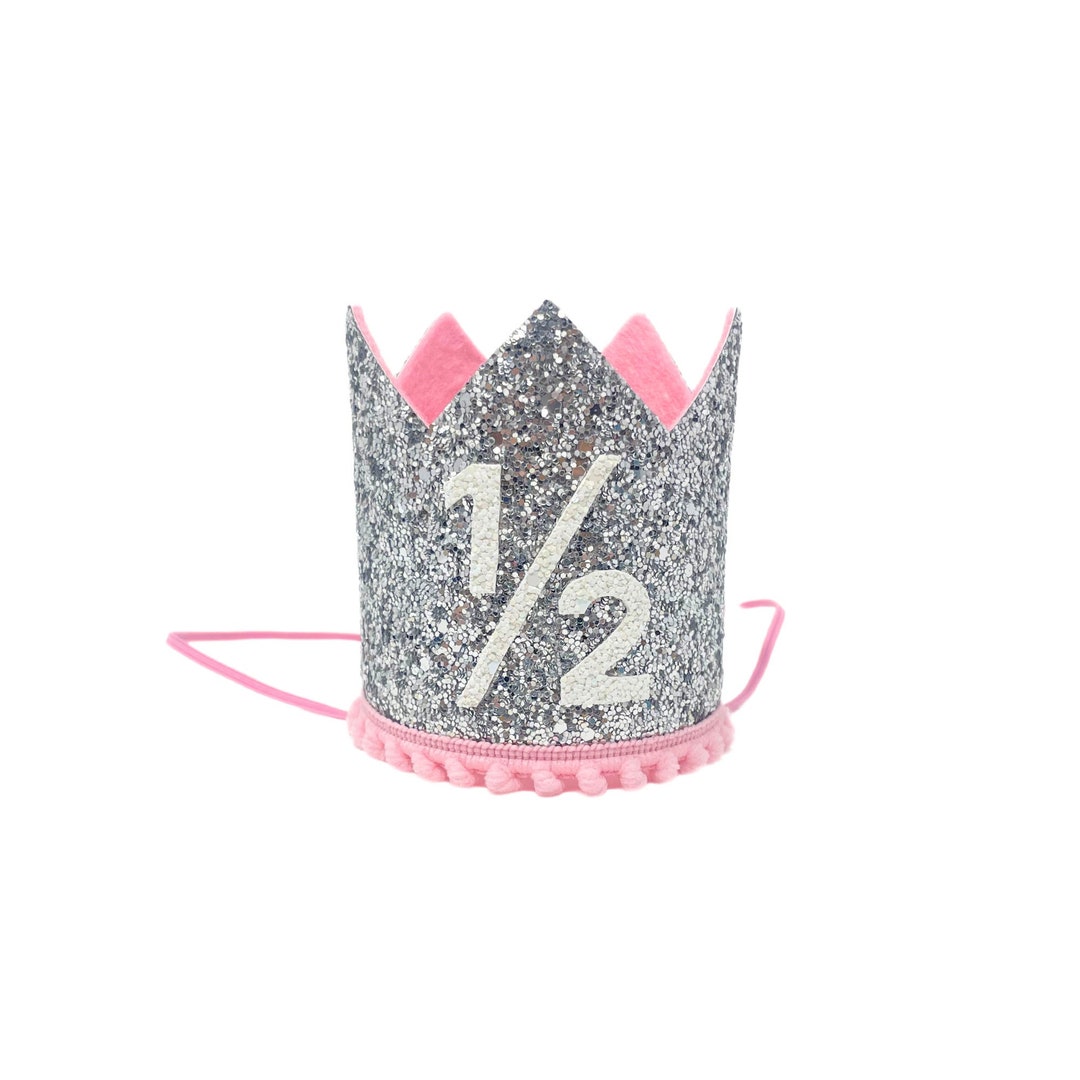 Half Birthday Girl Party Crown | Pink Party Crown | Half Birthday Girl ...