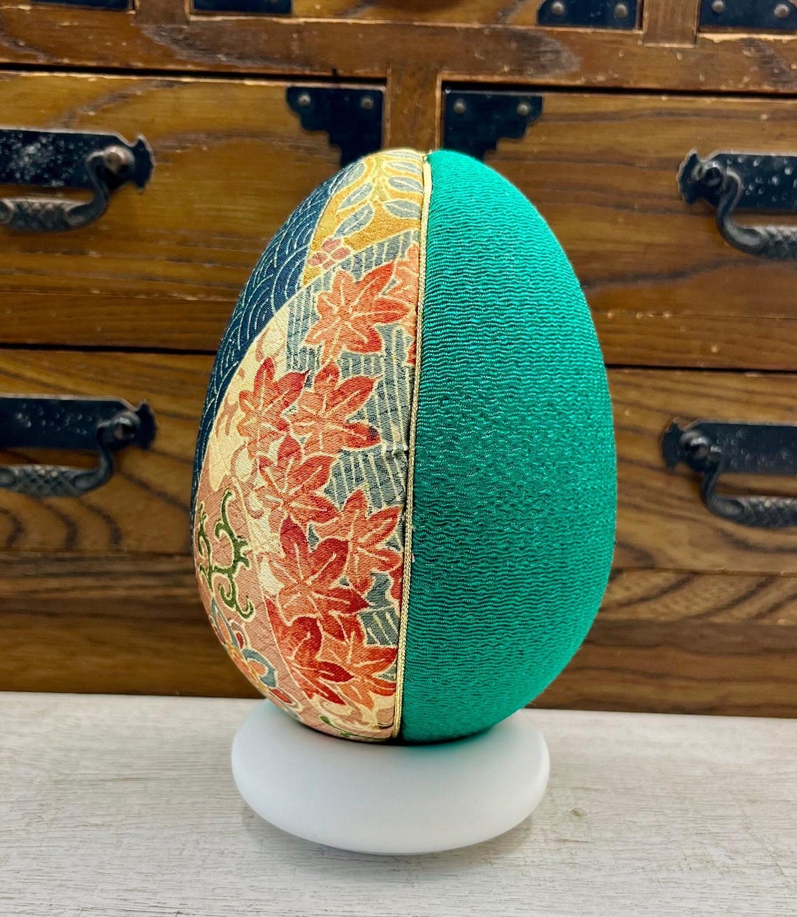 Japanese Silk Easter Egg Ornament | Handmade Easter Decoration Gift ...
