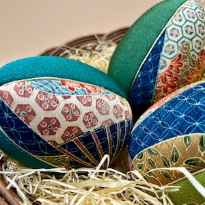 Japanese Easter Egg Ornament | Easter Centerpiece | Kimono Japanese ...