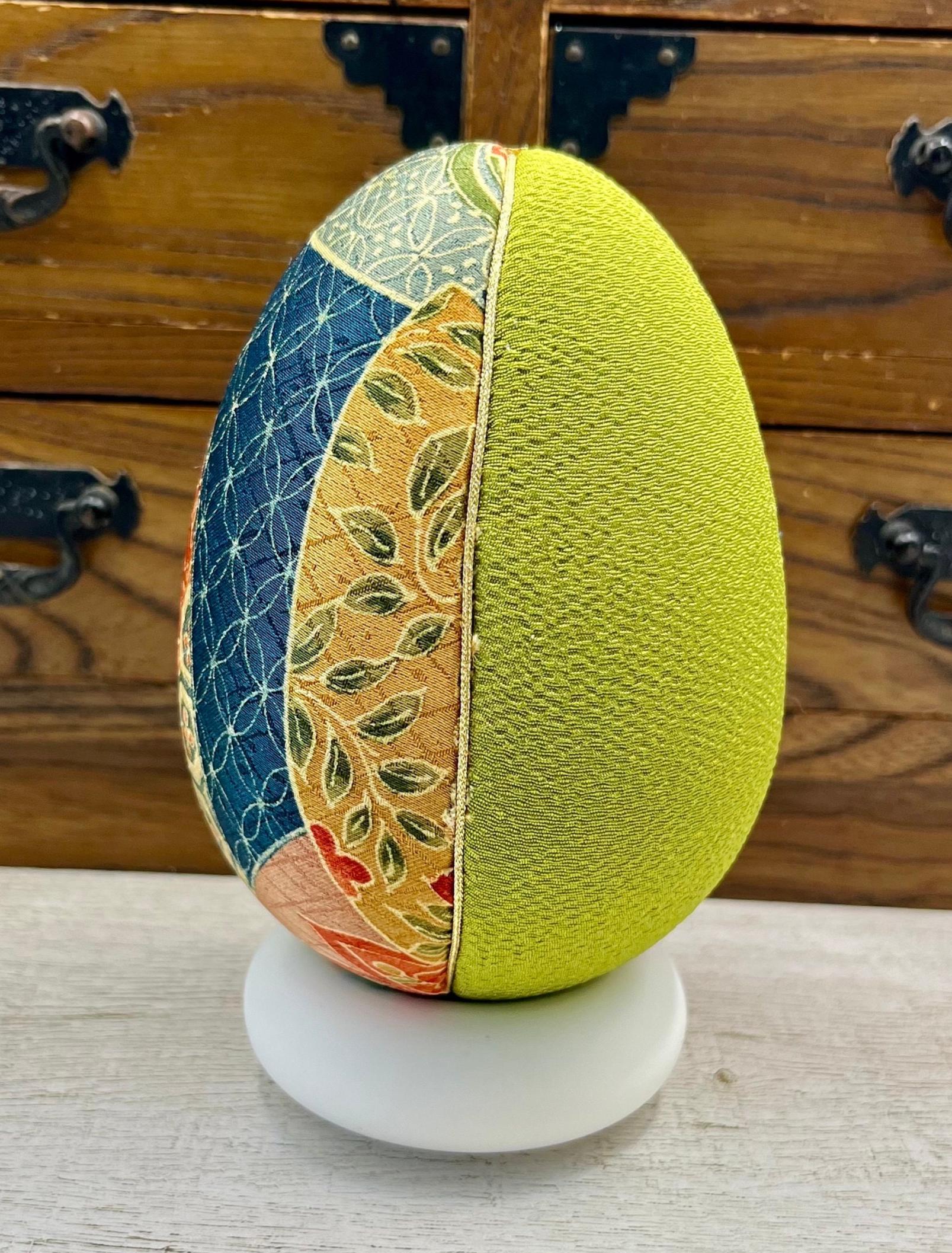 Japanese Silk Easter Egg Ornament | Handmade Easter Decoration Gift ...