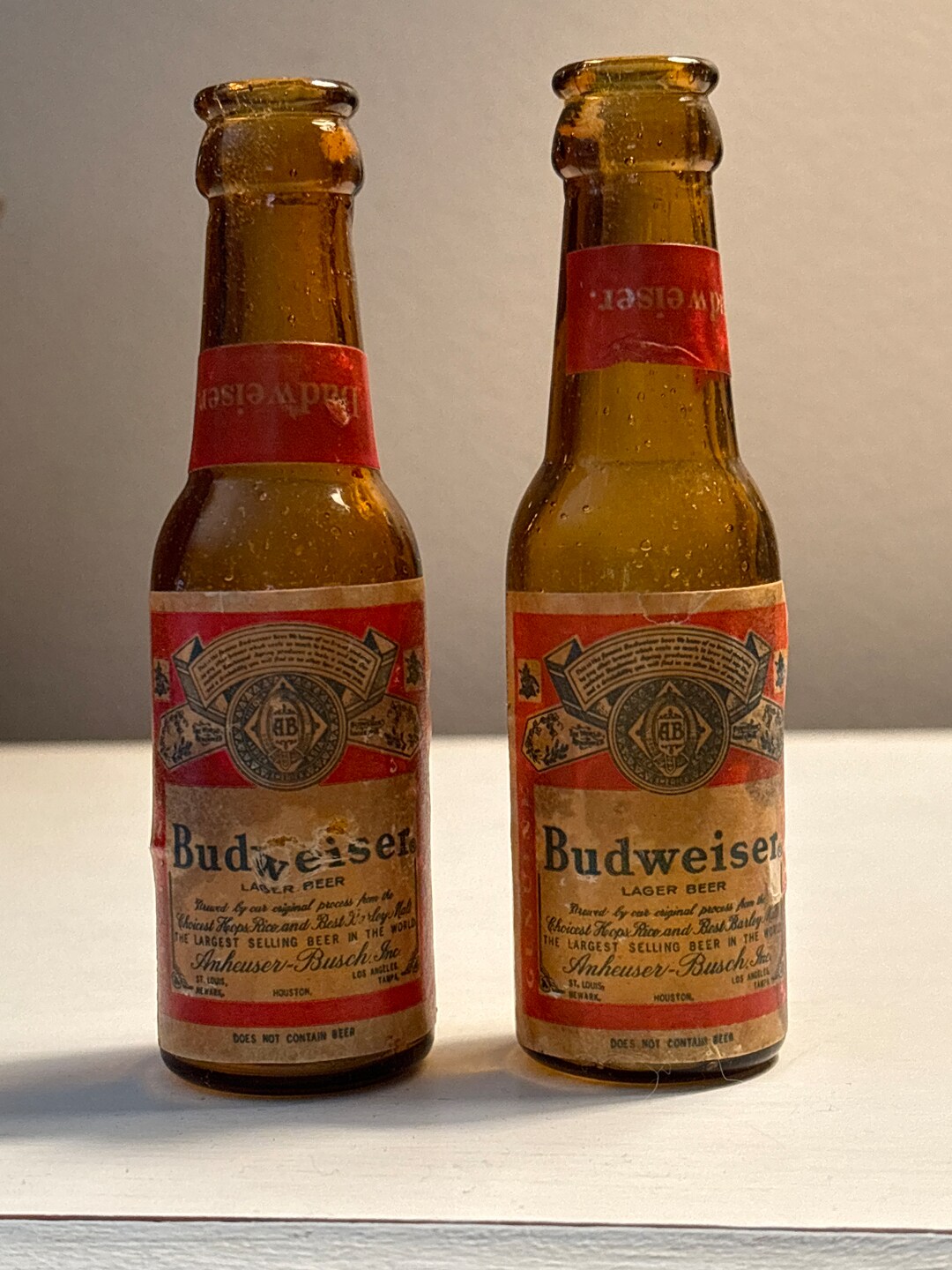 Miniature Small Glass Budweiser Beer Bottles - Etsy