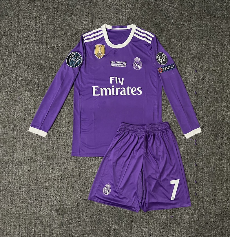 2016-2017 Season Real Madrid Away Jersey No. 7 Ronaldo Retro - Etsy ...