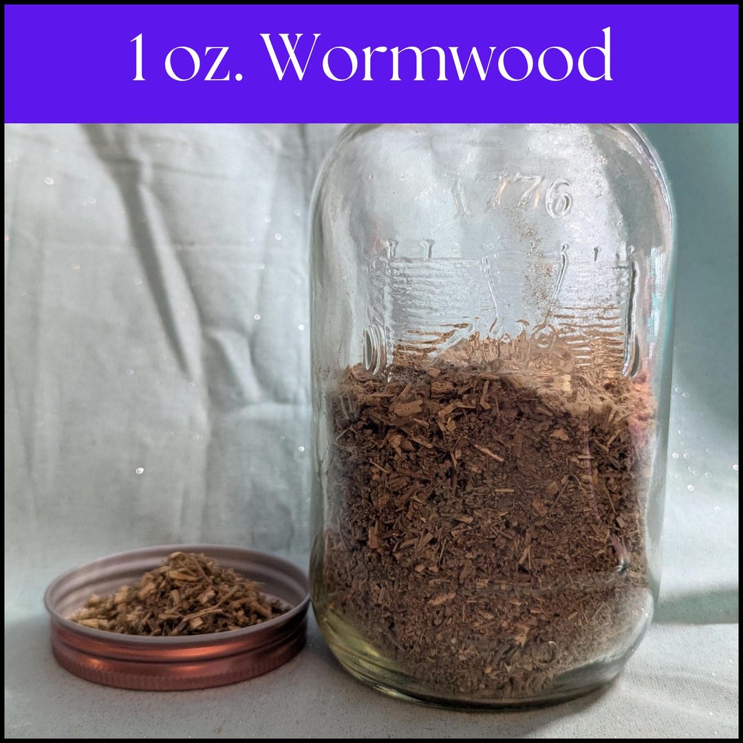 1 Oz Dried Wormwood - Artemisia Absinthium - Herbal Craft, Incense ...