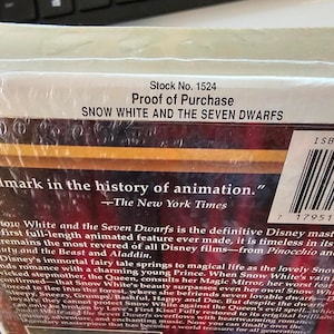 Snow White and the Seven Dwarfs VHS 1524 - Original Packaging - Etsy UK