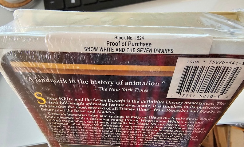 Snow White and the Seven Dwarfs VHS 1524 - Original Packaging - Etsy