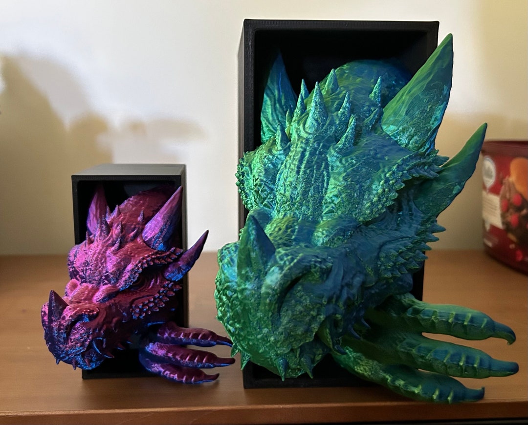 Dragon Book Nook, 3D Printed With Many Colour Options - Etsy