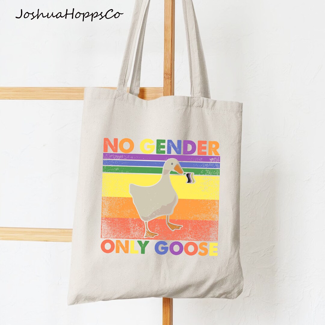 LGBT Silly Goose Tote Bag, Pride Silly Goose University Bag, LGBT Tote ...