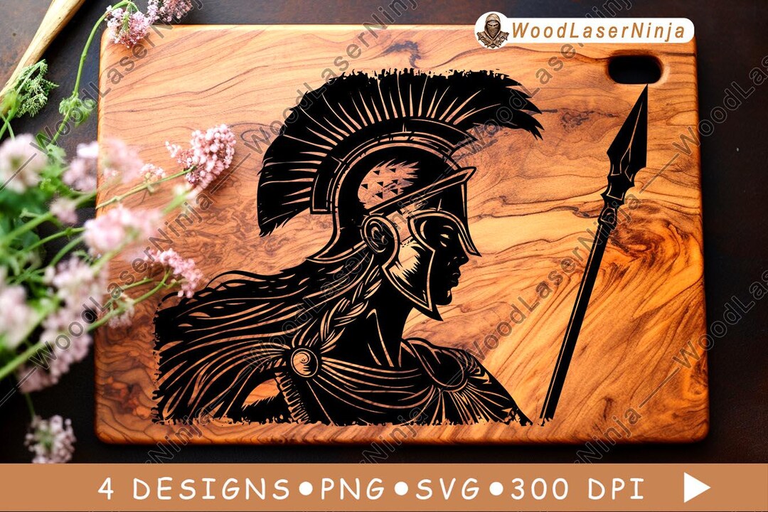 Athena Patron Goddess Warfare Warrior Ancient Myth Laser File Coaster ...