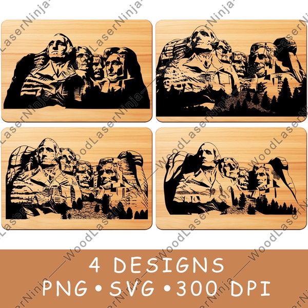 Mount Rushmore Svg - Etsy