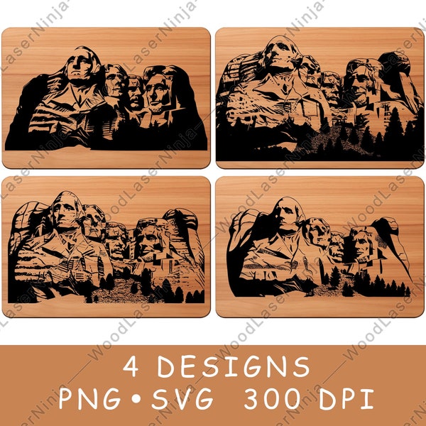 Mount Rushmore Svg - Etsy