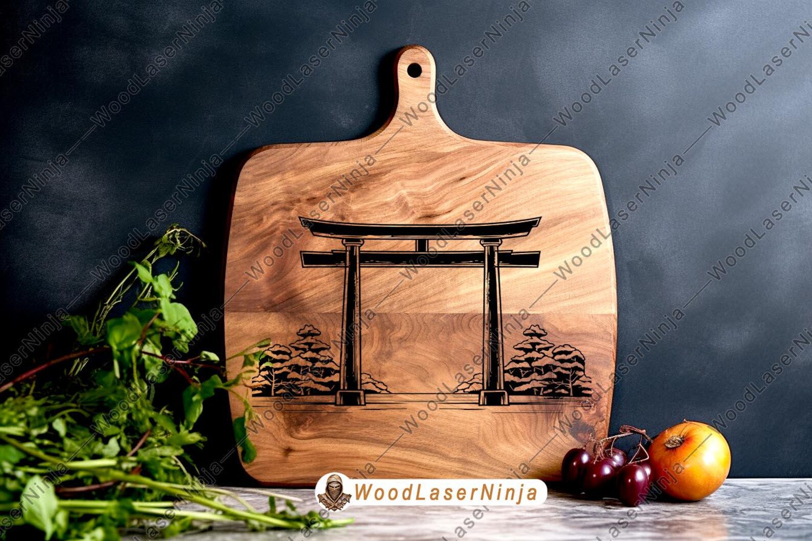 Japanese Torii Gate Shrine Arch Red Shinto Portal Laser File Coaster ...