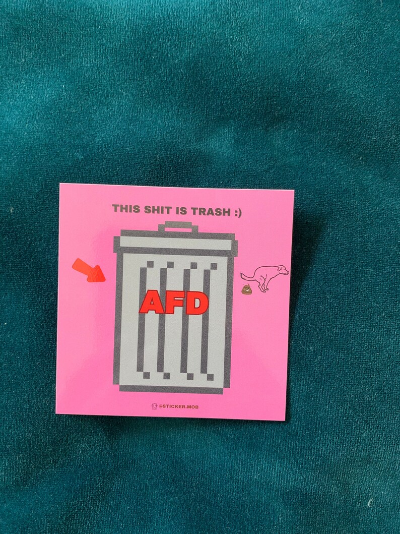 Aufkleber gegen AFD, fck nzs Sticker, Anti Rassismus 25x - Etsy.de