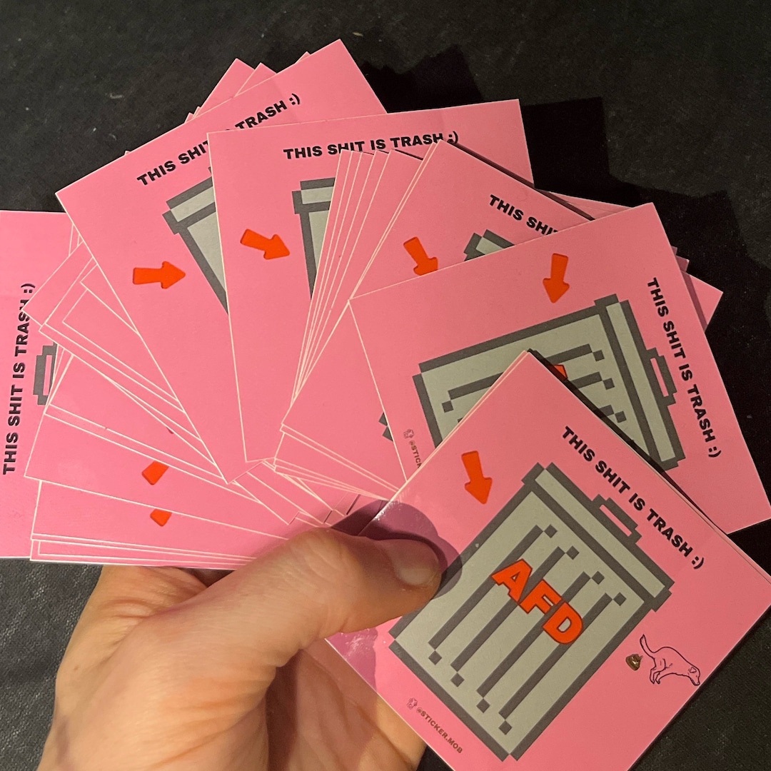 Aufkleber gegen AFD, fck nzs Sticker, Anti Rassismus 25x - Etsy.de