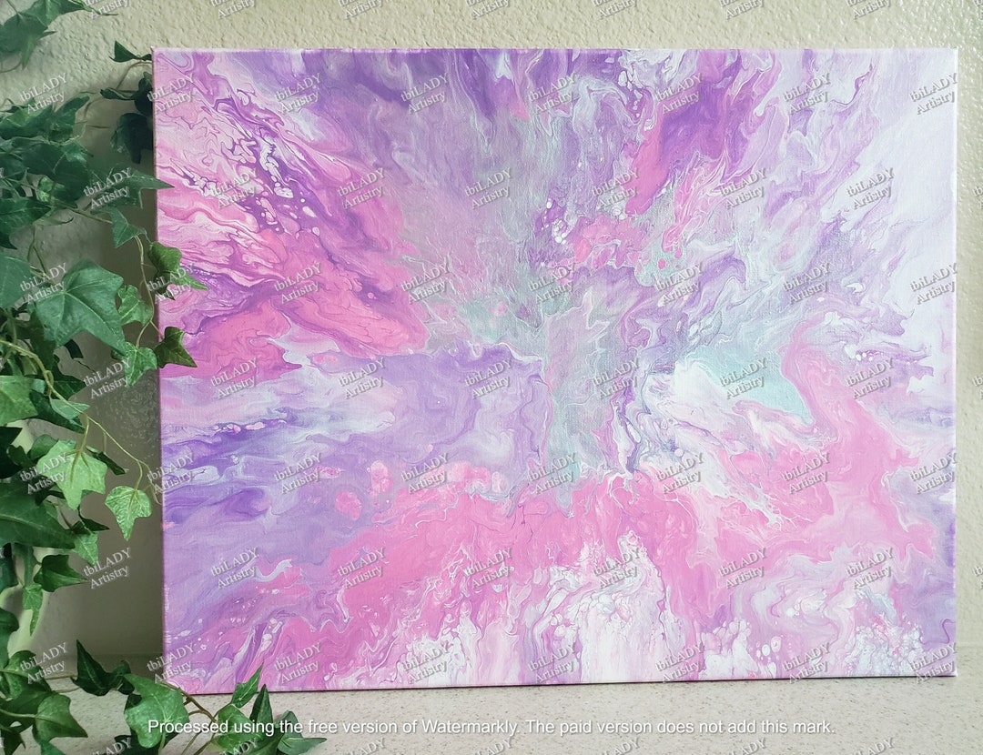 AWARENESS: Honoring Breast Cancer & Meningiomas / Original Acrylic ...