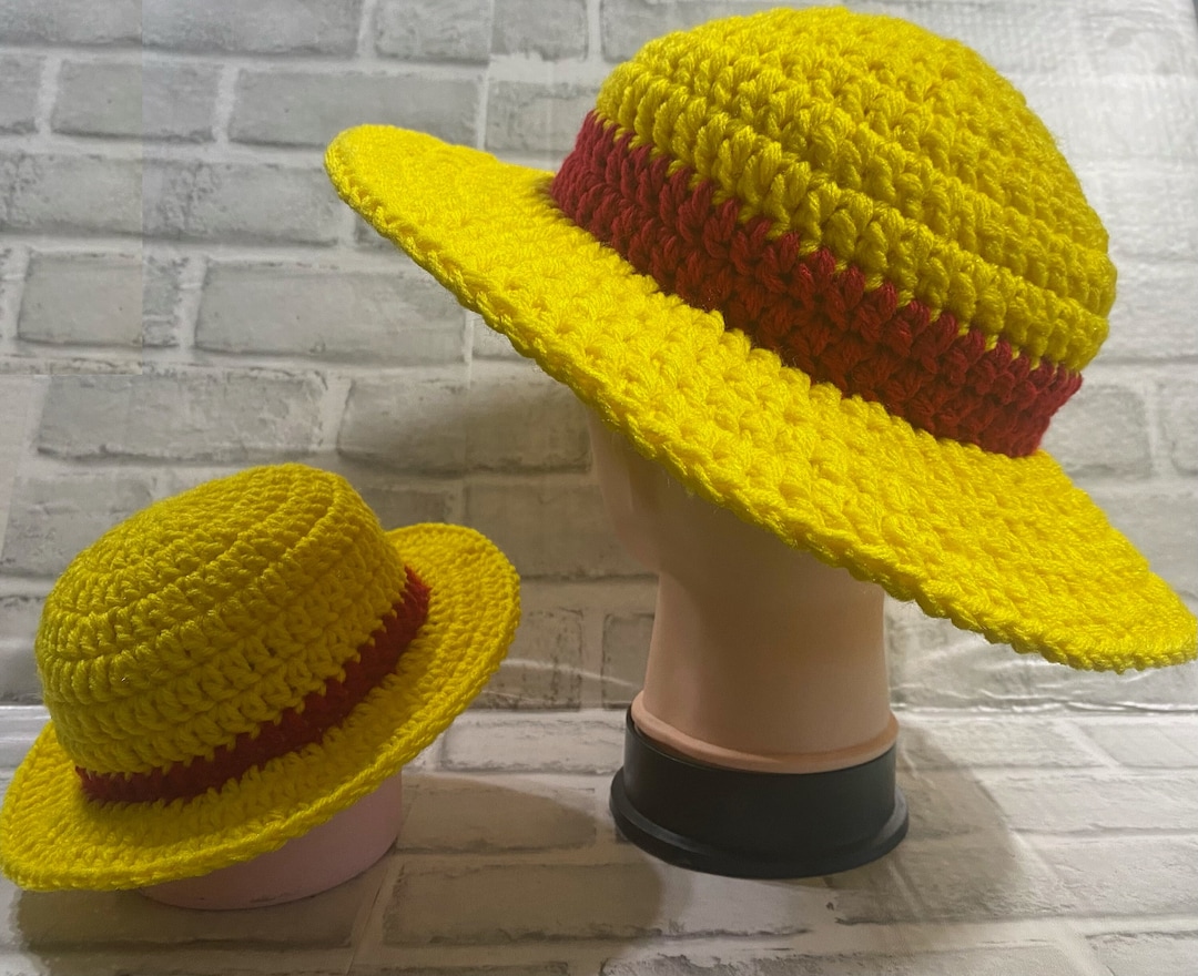 One Piece Inspired Luffy Crochet Hat - Etsy