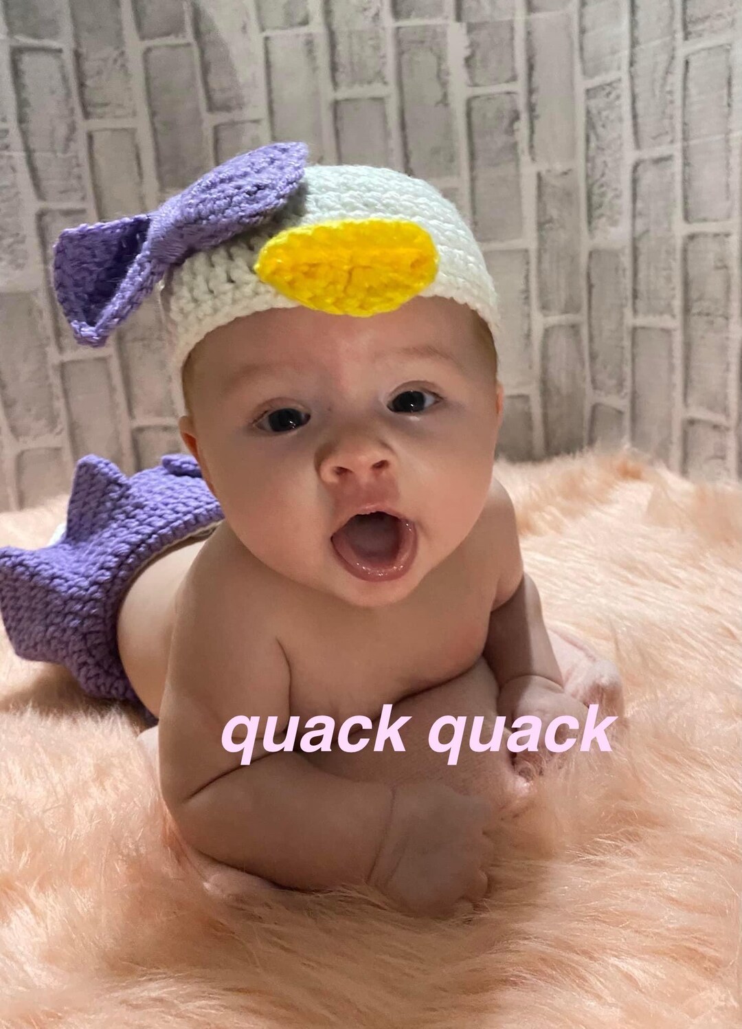 Crochet Baby Girl Duck Outfit - Etsy