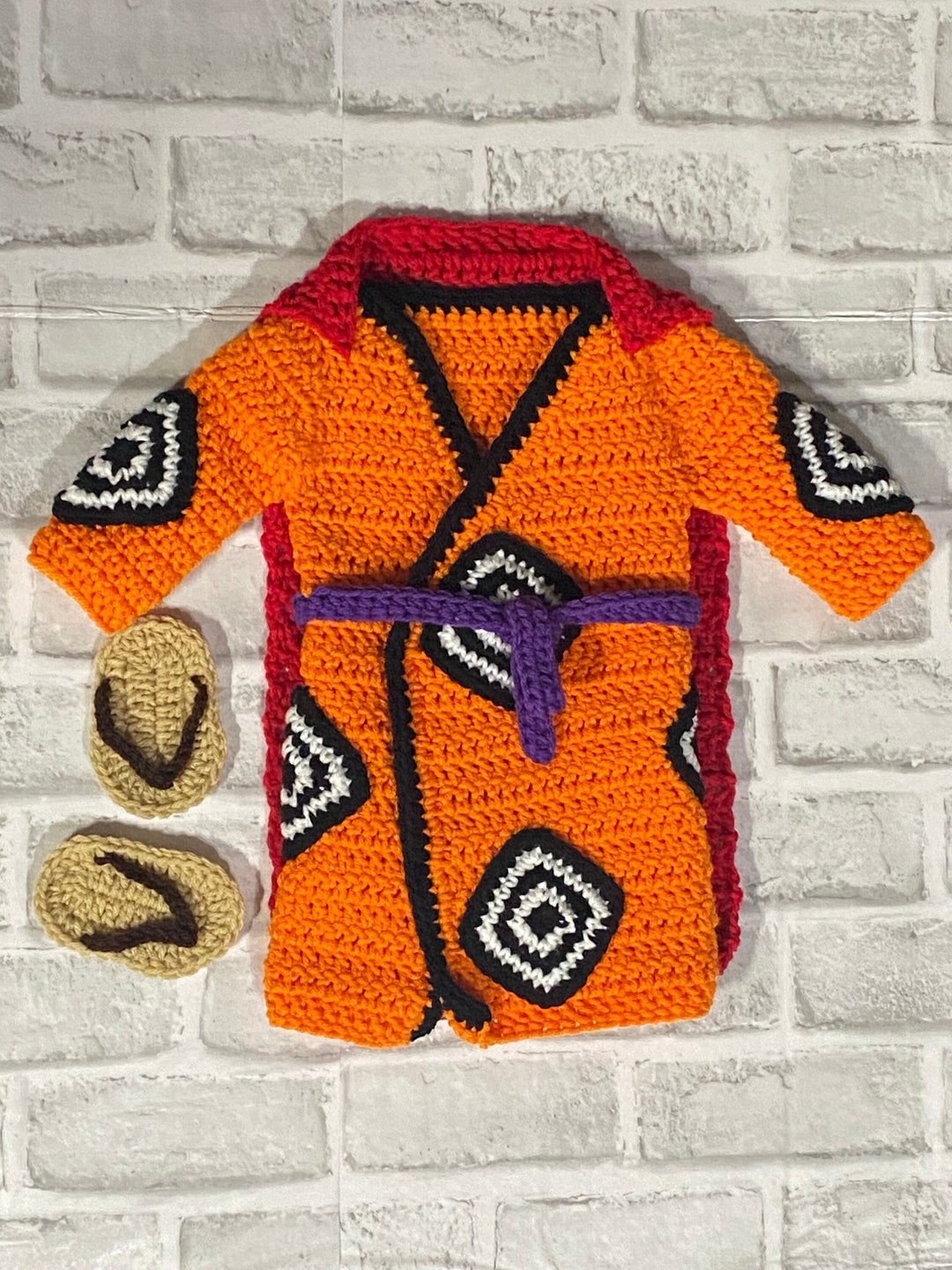 One Piece Inspired Jinbe Crochet Baby Outfit - Etsy