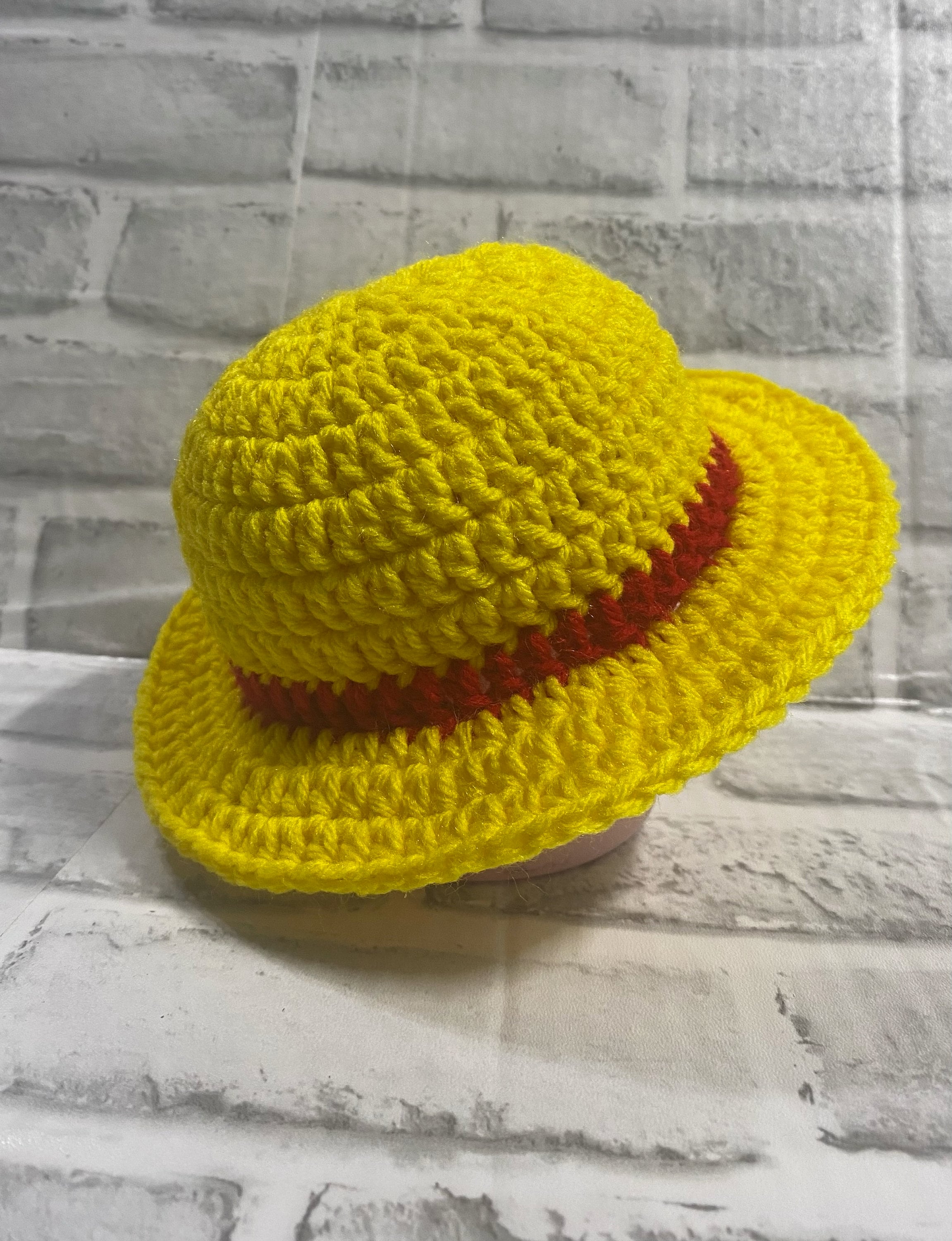 One Piece Inspired Luffy Crochet Hat - Etsy