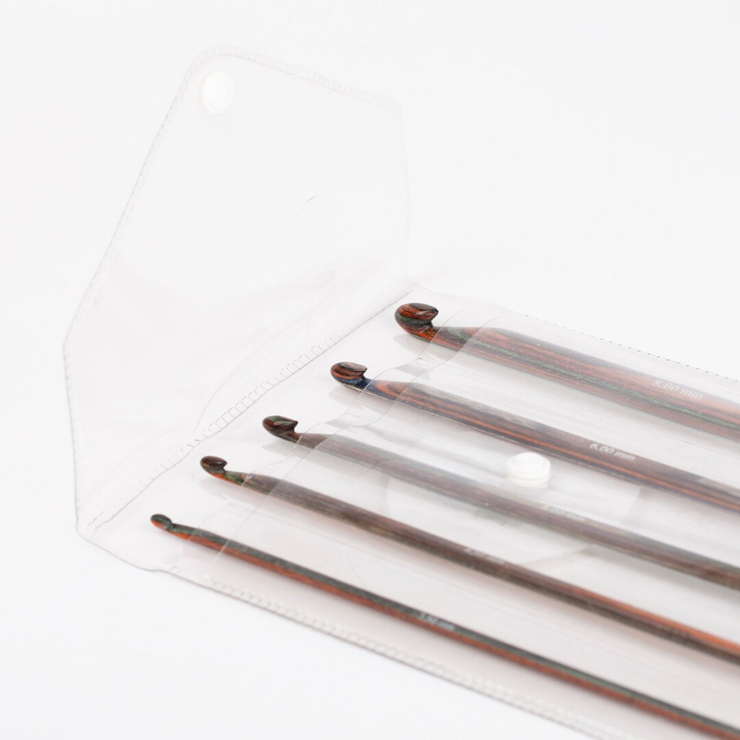 Crochet Set - DROPS Pro Romance - Set 5 Wooden Crochet Needles - Wooden ...