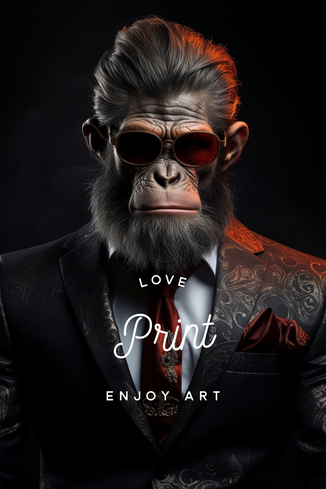 Ape in a Suit - Etsy