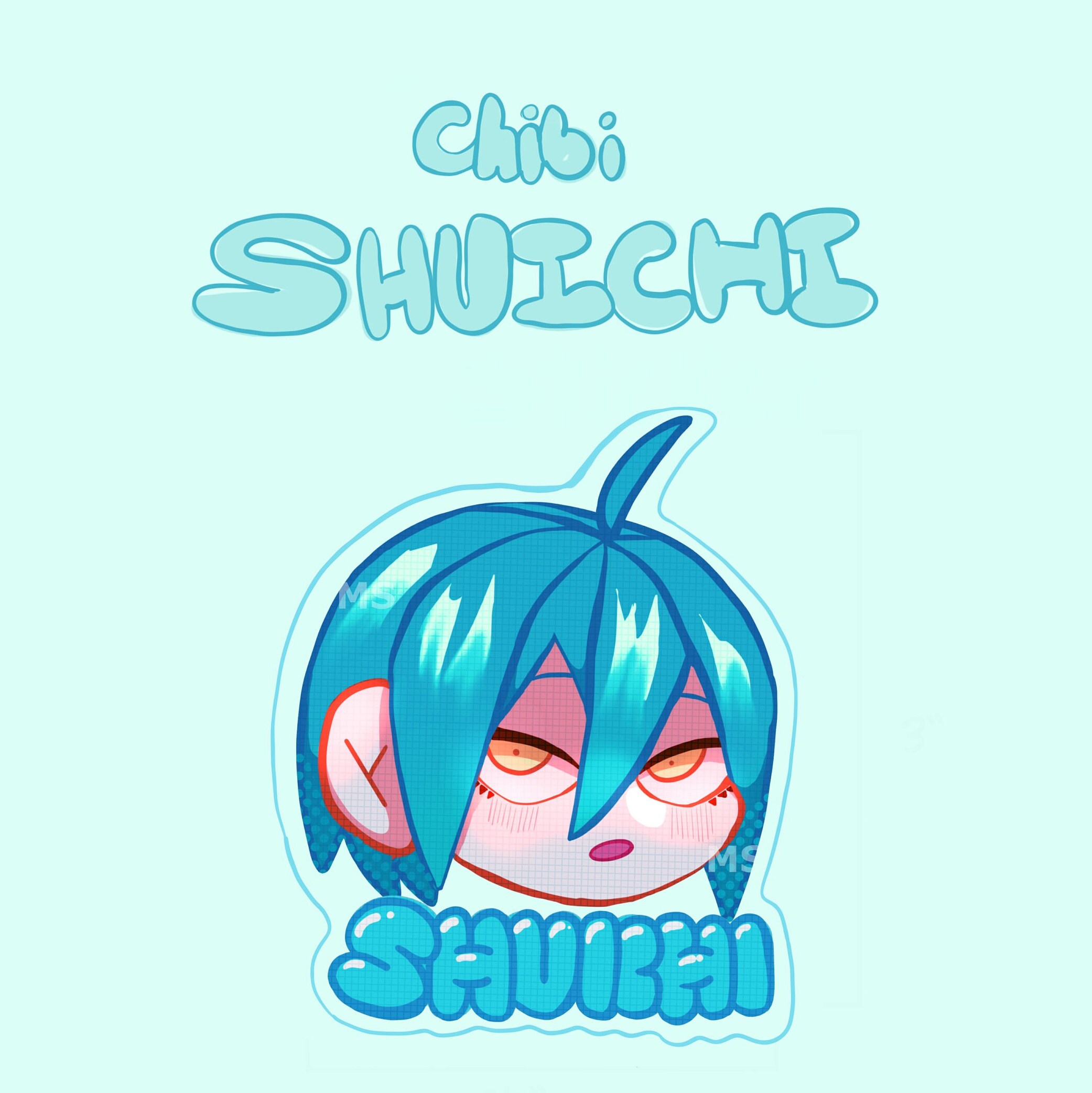 Shuichi Saihara Chibi Head Sticker - Etsy