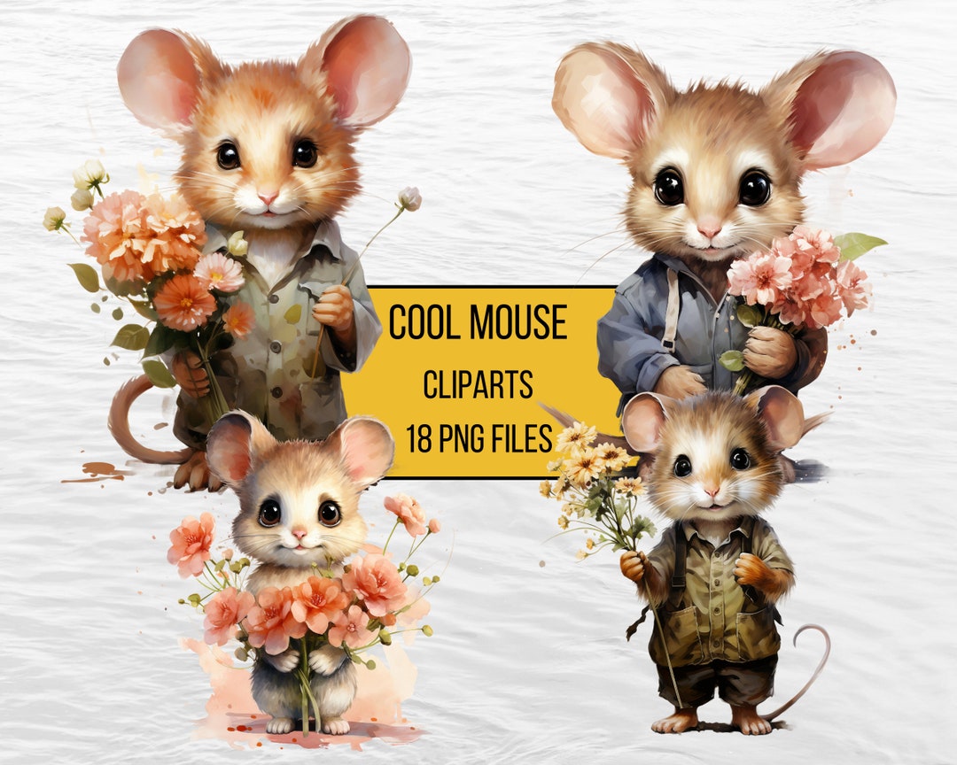 Cute Mouse PNG Cool Mouse Big Bundle Mouse Hole Png Cute - Etsy