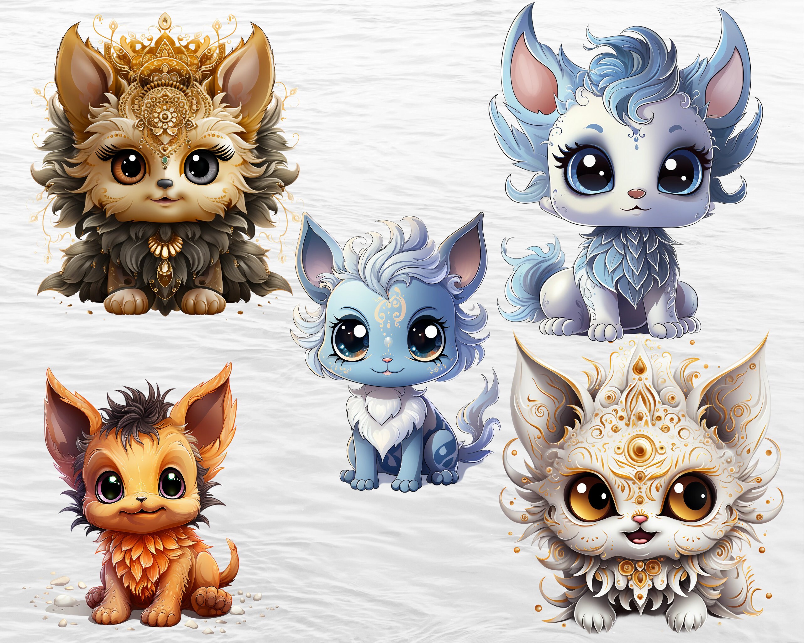 Magical Creatures PNG, Cute Magical Animals Graphics, Magic Clipart ...