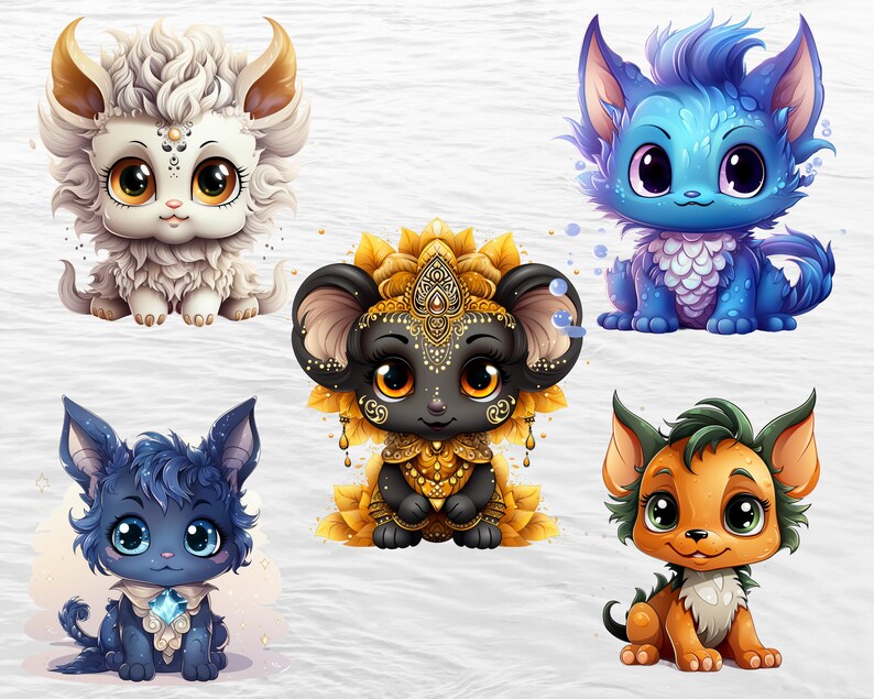 Magical Creatures PNG, Cute Magical Animals Graphics, Magic Clipart ...