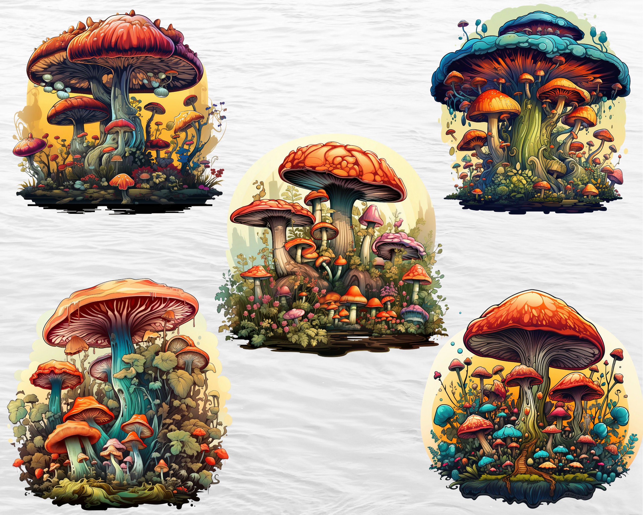 Mushroom Forest, Mushroom Forest Clipart, Mushroom Graphics, Mushroom ...