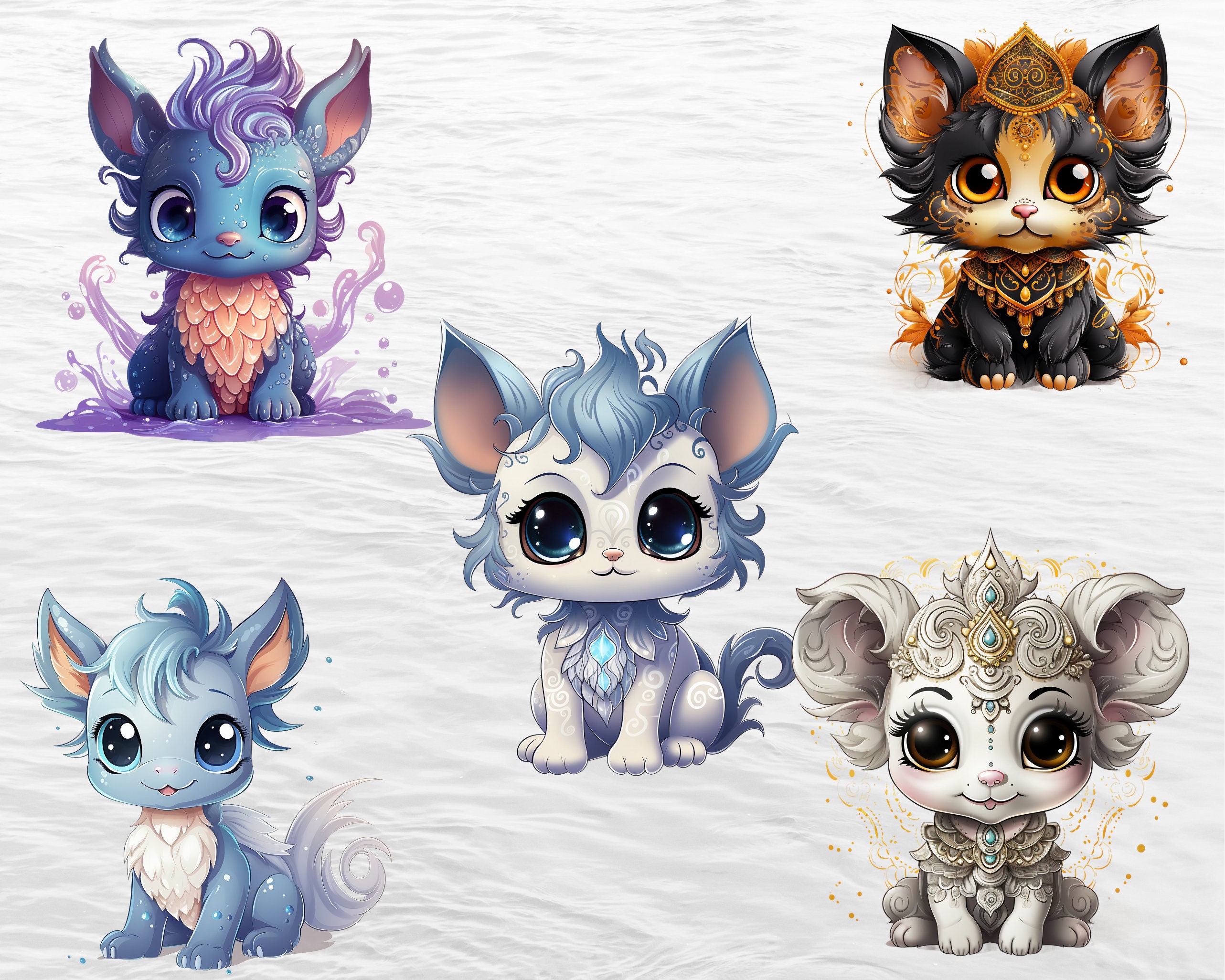 Magical Creatures PNG, Cute Magical Animals Graphics, Magic Clipart ...