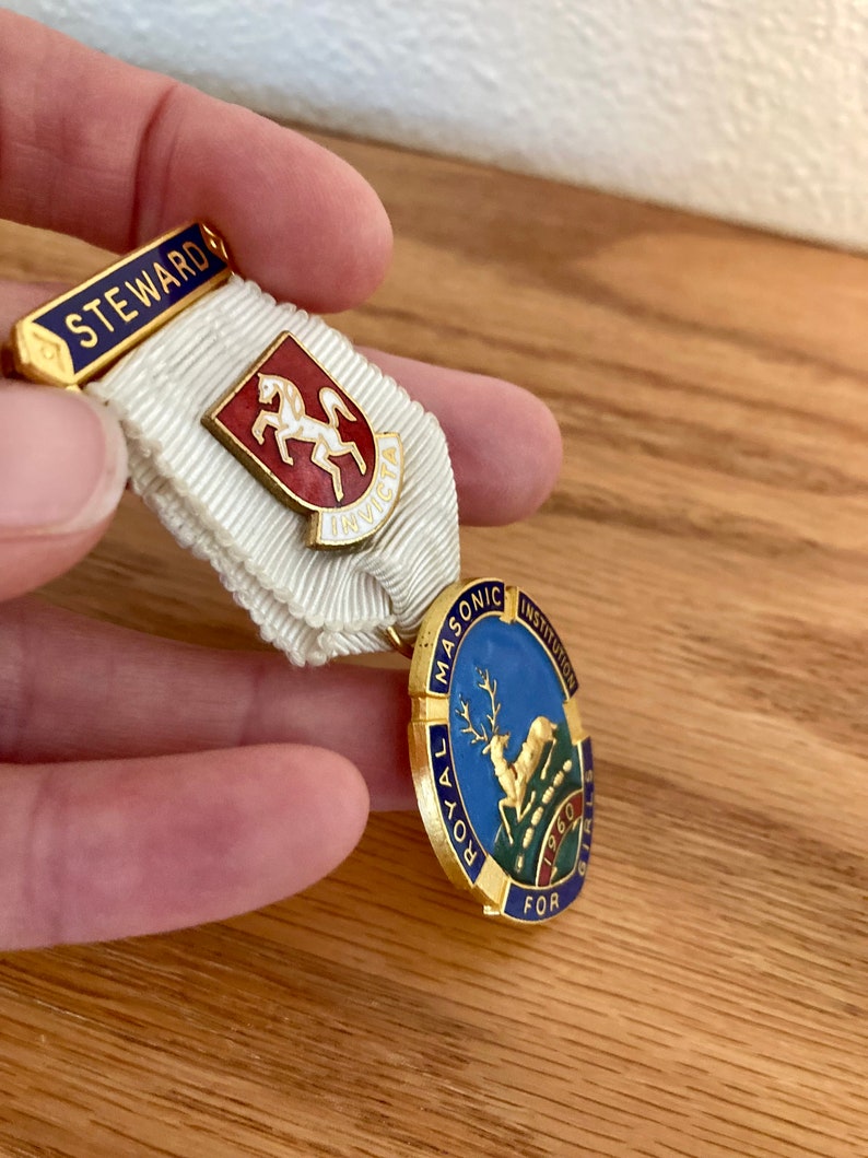 Royal Masonic Institution for Girls Steward 1960 Badge - Etsy