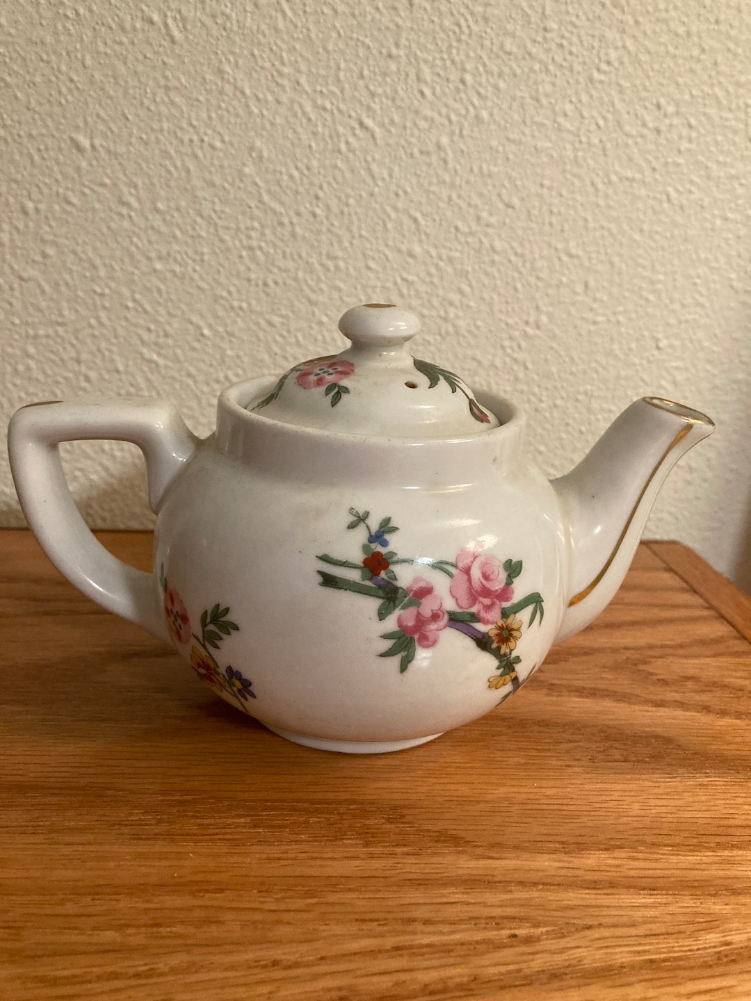 Royal Worcester Mini Floral Vintage Teapot - Etsy