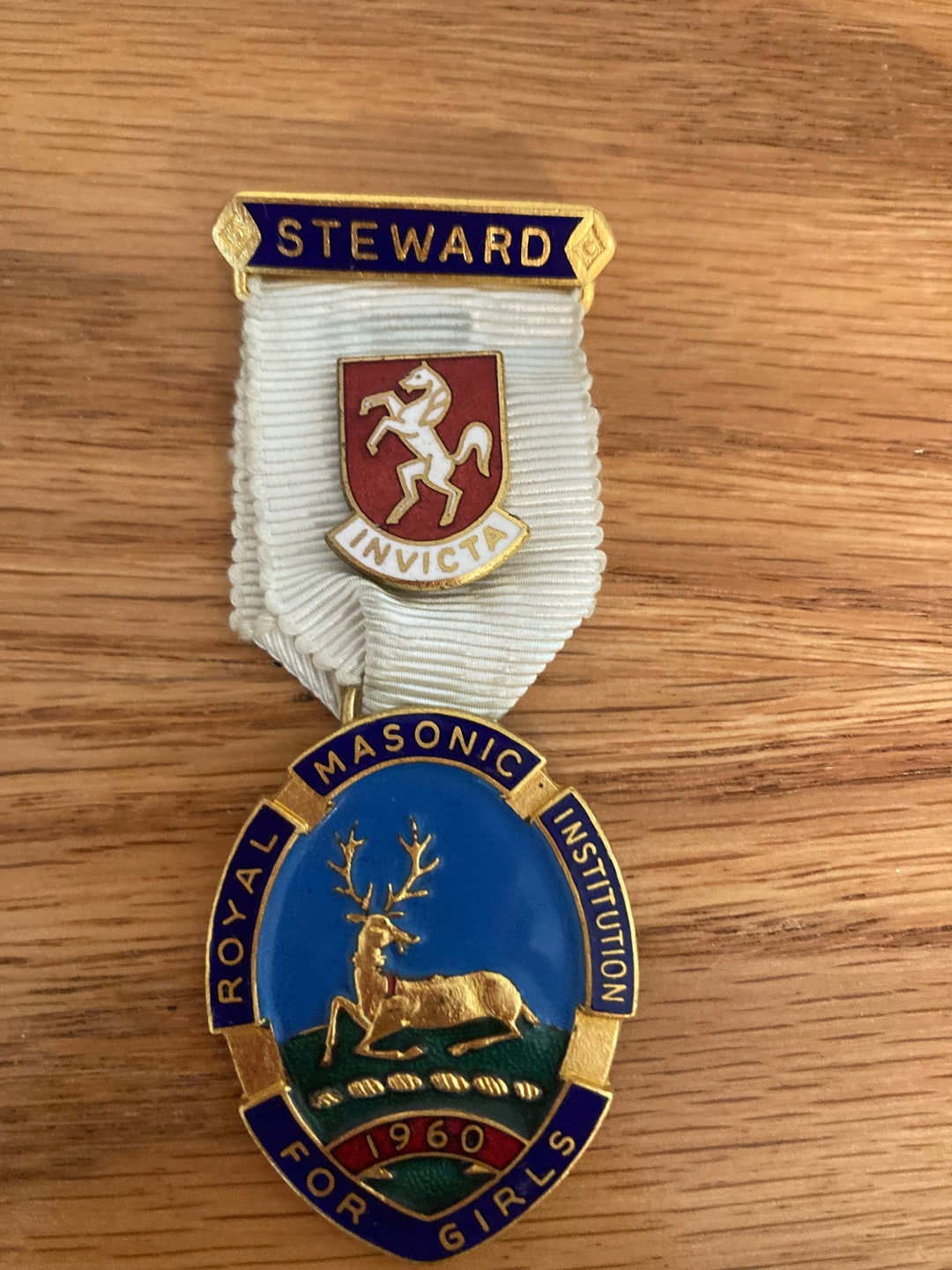 Royal Masonic Institution for Girls Steward 1960 Badge - Etsy