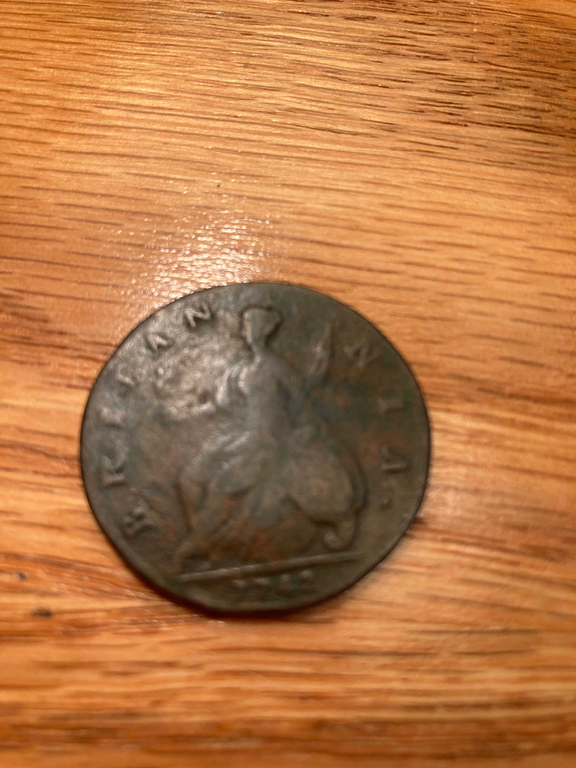 British King George II 1742 Copper Half Penny Coin - Etsy