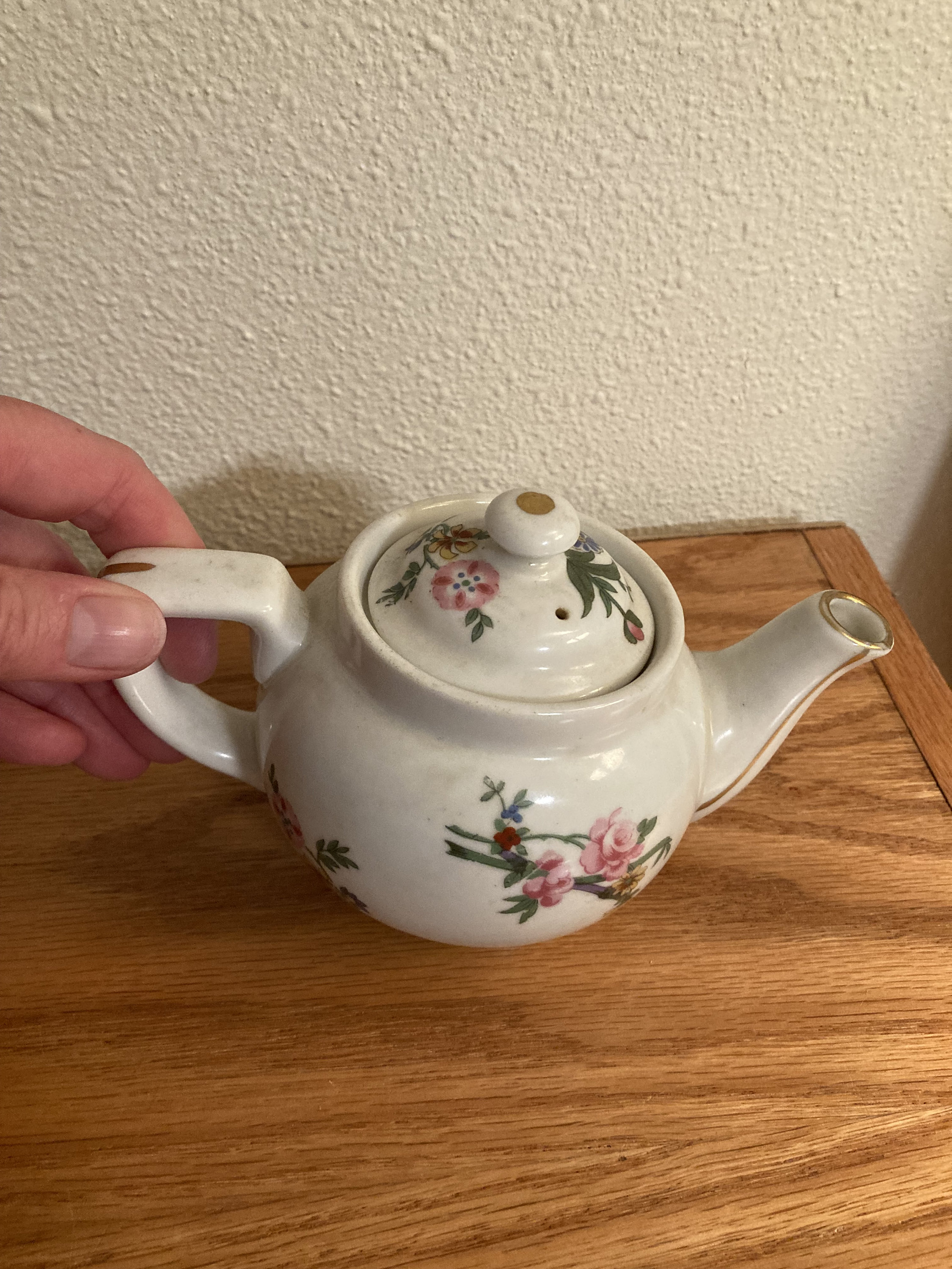 Royal Worcester Mini Floral Vintage Teapot - Etsy