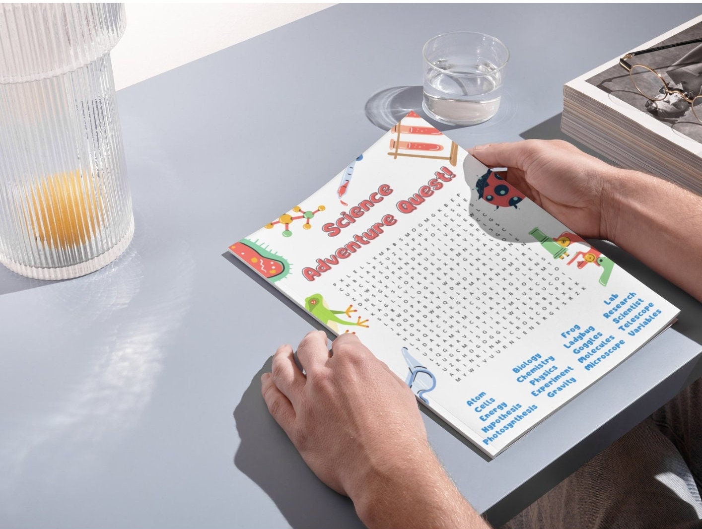 Science Adventure Quest: Fun Printable Word Search - Educational Puzzle ...