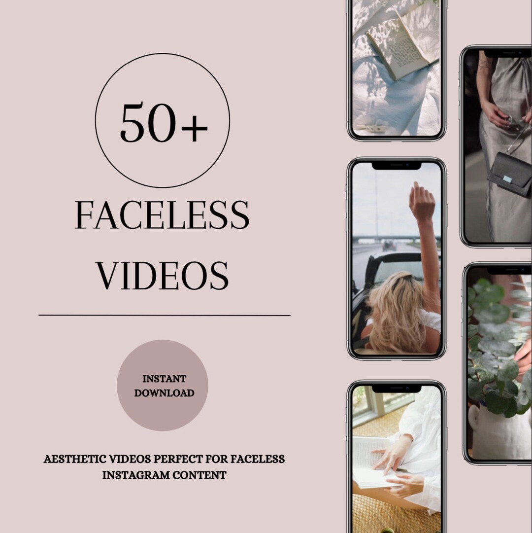 Aesthetic Faceless Influencer Videos Downloads - Etsy