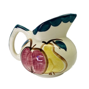 Vintage Purinton Pottery Apple and Pear Pattern Creamer / Small Pitcher ...