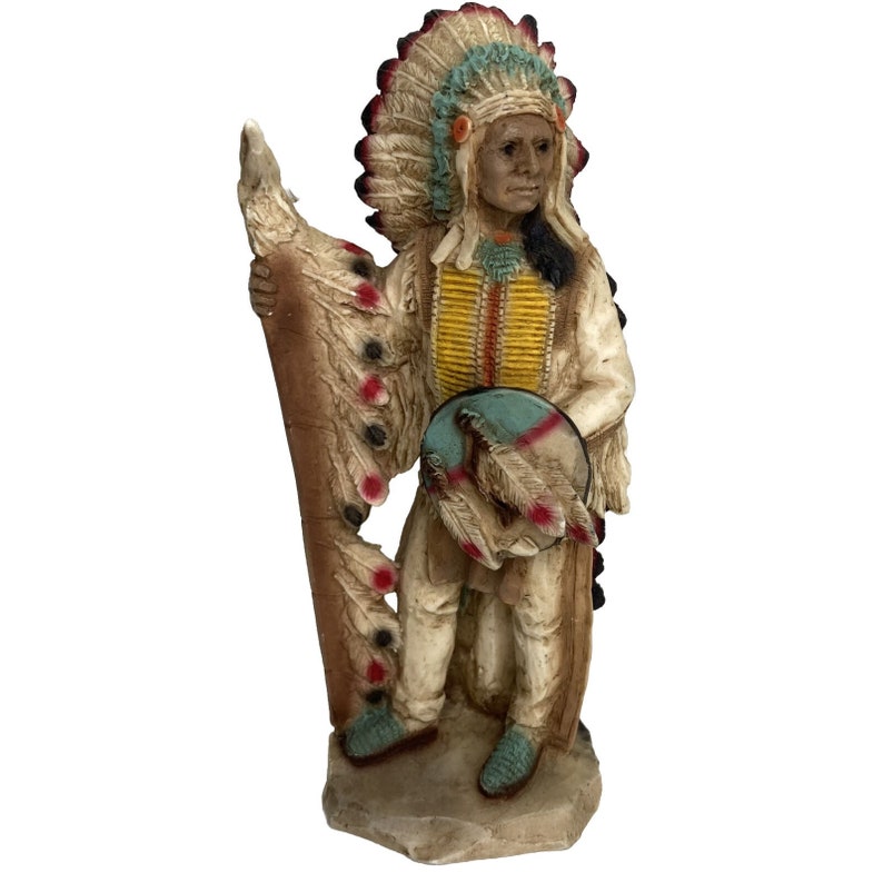 Castagna Native American Indian Chief Figure Italy 6.75h - Etsy