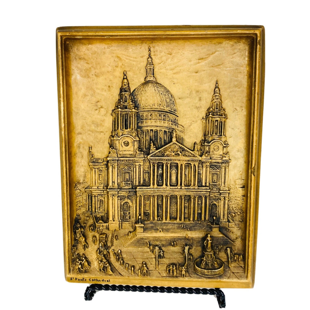 IVOREX Antique St Paul Cathedral 10.5 X 8 3D Wall Plaque Arthur Osborne ...