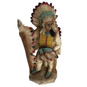 Castagna Native American Indian Chief Figure Italy 6.75h - Etsy