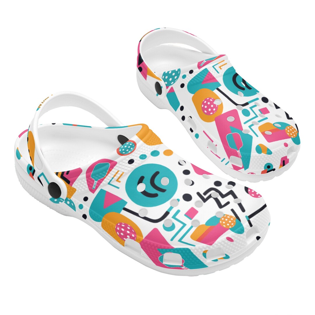 PKLN Pickleball FRESH PRINCE Mens Crocs for Pickleballers, Slides for ...