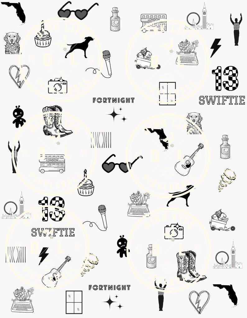 5-in-1 SWIFT PATTERN PACK, Life of A Showgirl 5-pack Digital Download ...