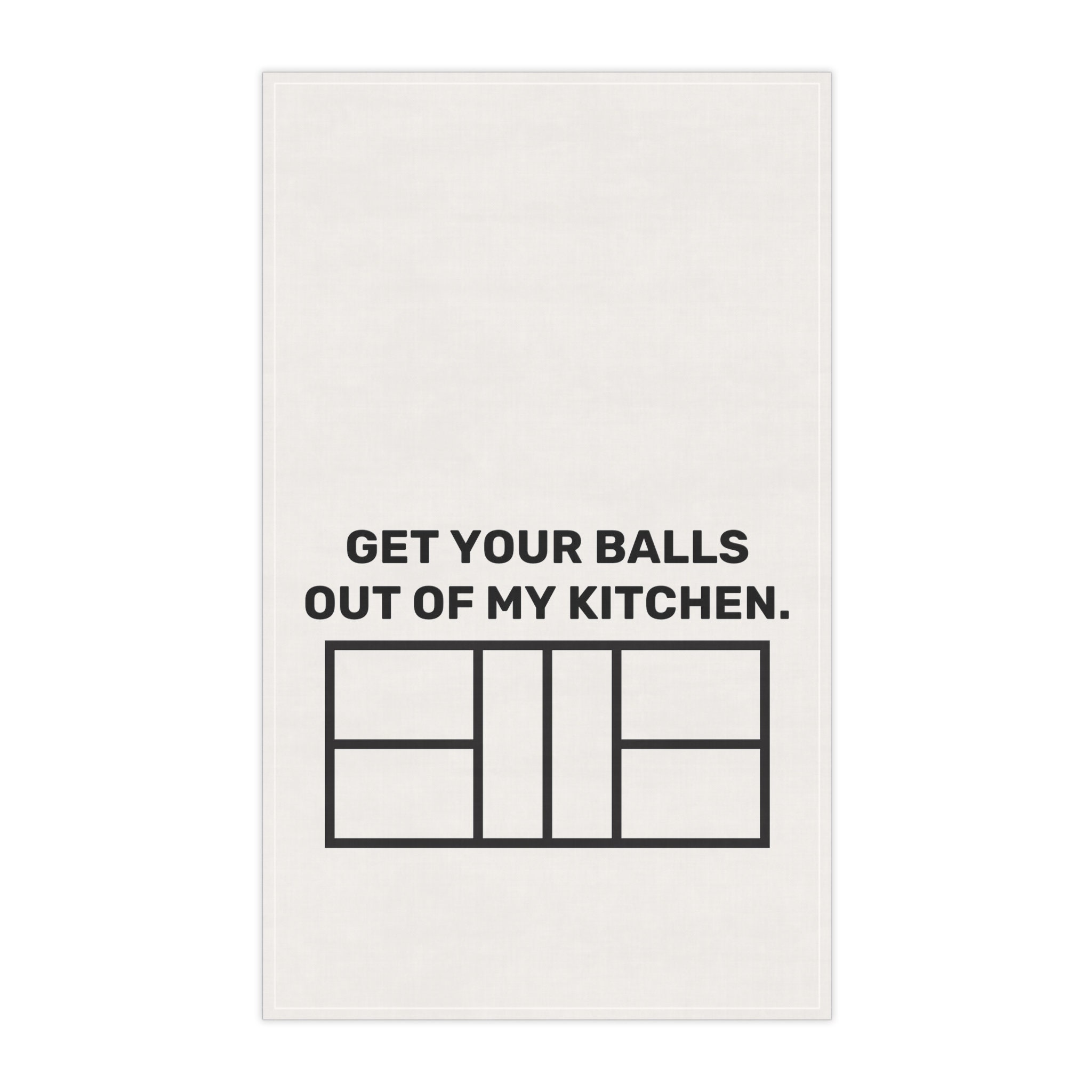 Get Your Balls Out of My Kitchen Pickleball Kitchen Towel, Funny ...